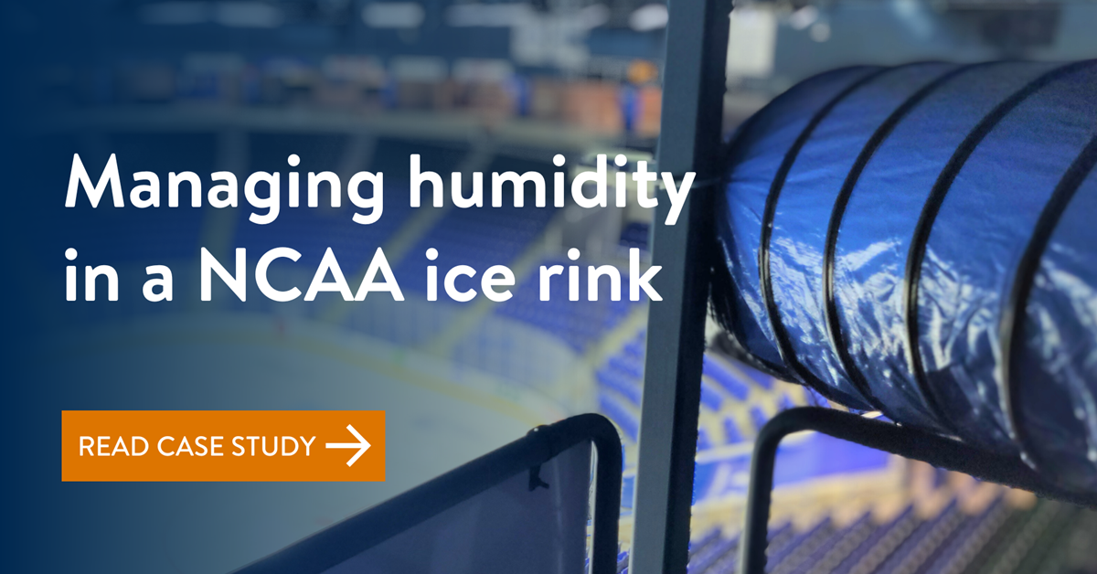 Managing humidity in a NCAA ice rink - Polygon Group