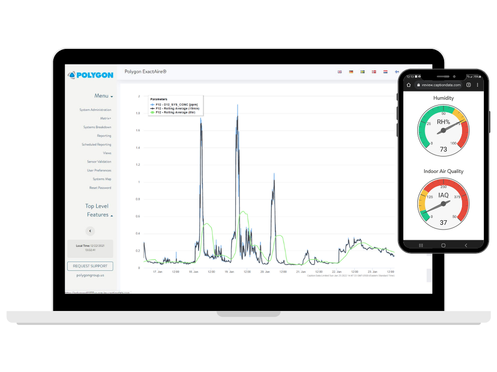 ExactAire - Indoor Air Quality and Environmental Monitoring - Polygon Group